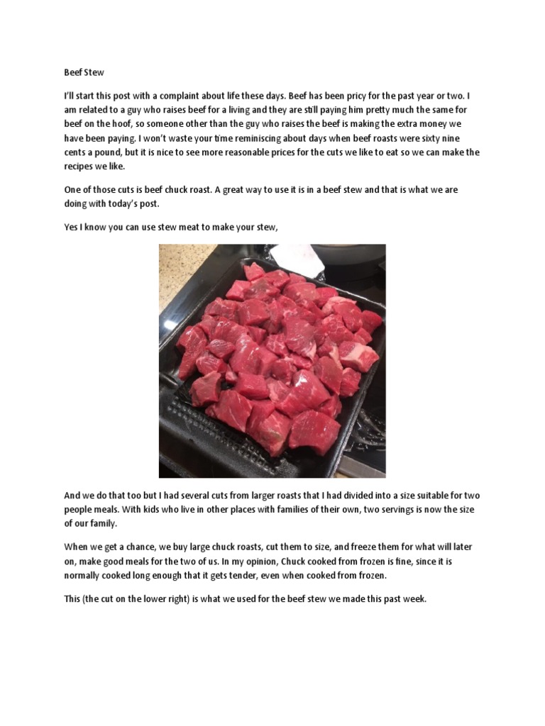 0007 Beef Stew | PDF | Slow Cooker | Food Ingredients