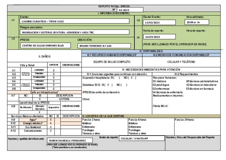 Reporte Rápido IPRESS | PDF | Cuidado de la salud | Medicina