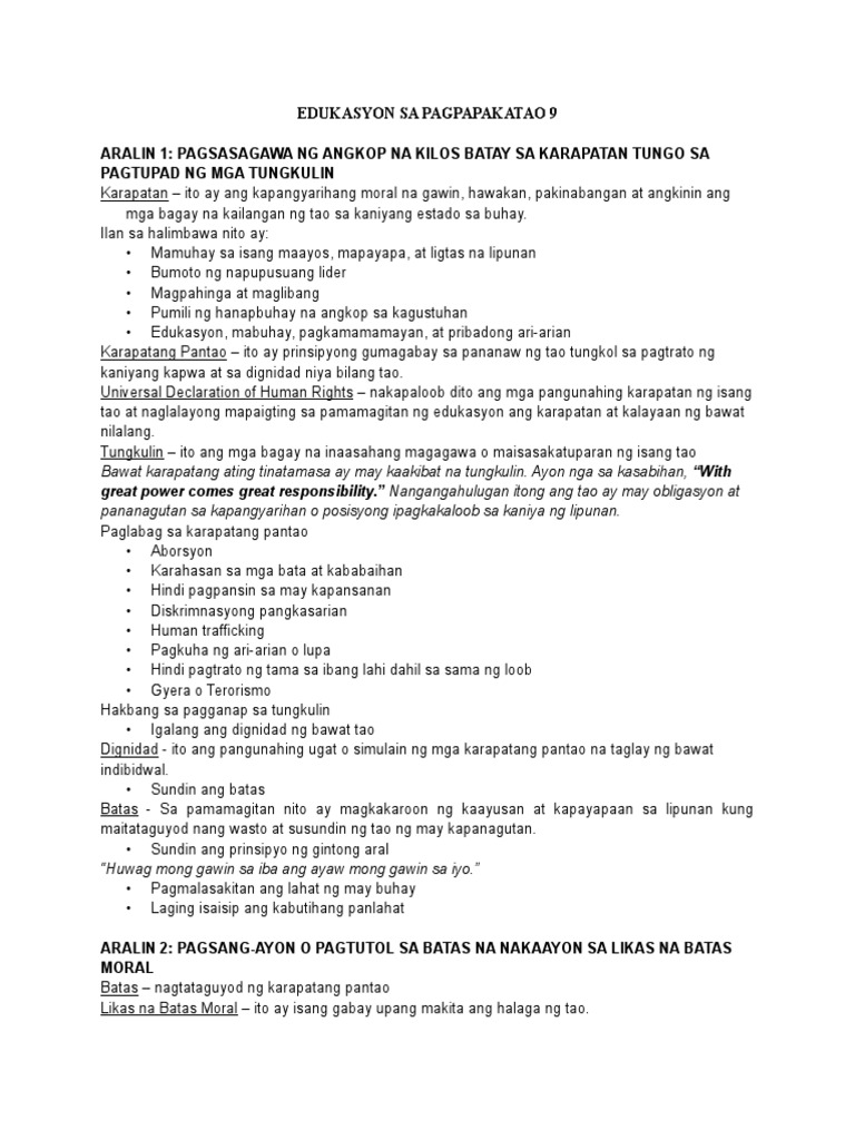 Esp 2ND Quarter | PDF