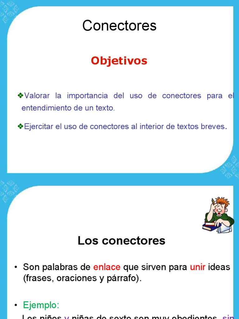 6°-PPT Lenguaje-Conectores | PDF