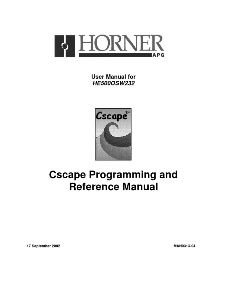 Horner PLC XLe Series Programming Reference | PDF | Data Type | Floppy Disk