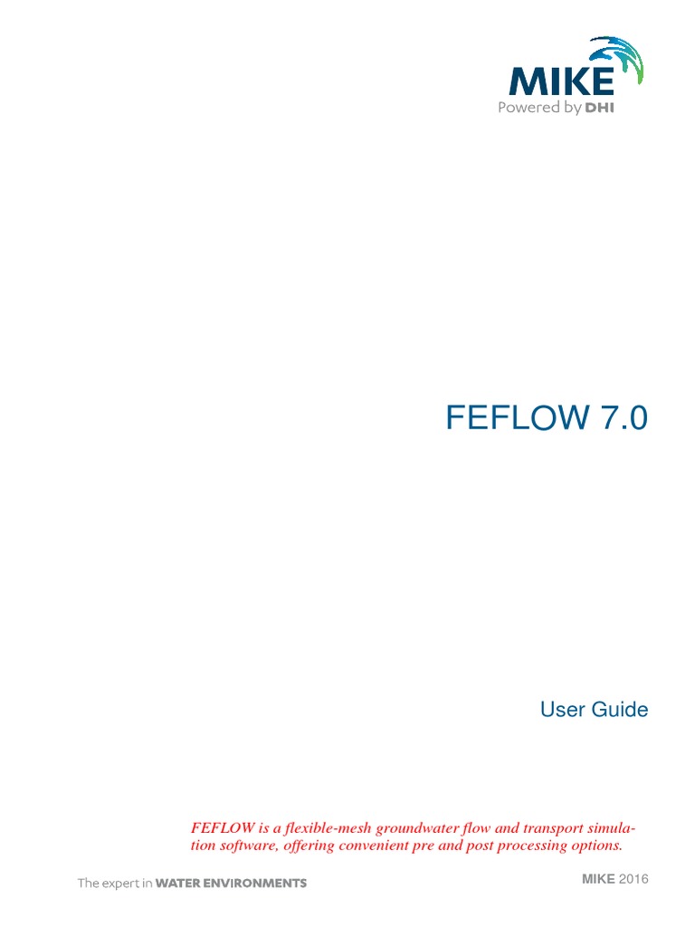 Feflow 7.0: User Guide | PDF | Computing | Computer Science