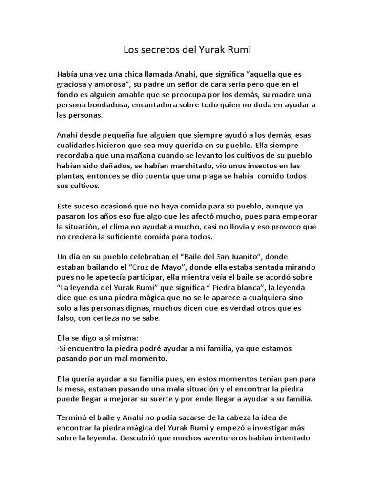 Los Secretos Del Yurak Rumi | PDF