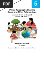English 5.Q4.W5.Writing Paragraphs Showing Problem-Solution Relationships | PDF | Paragraph ...