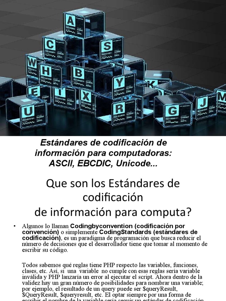 Estándares de Codificación: ASCII, EBCDIC, Unicode | PDF | Ascii | Ebcdic