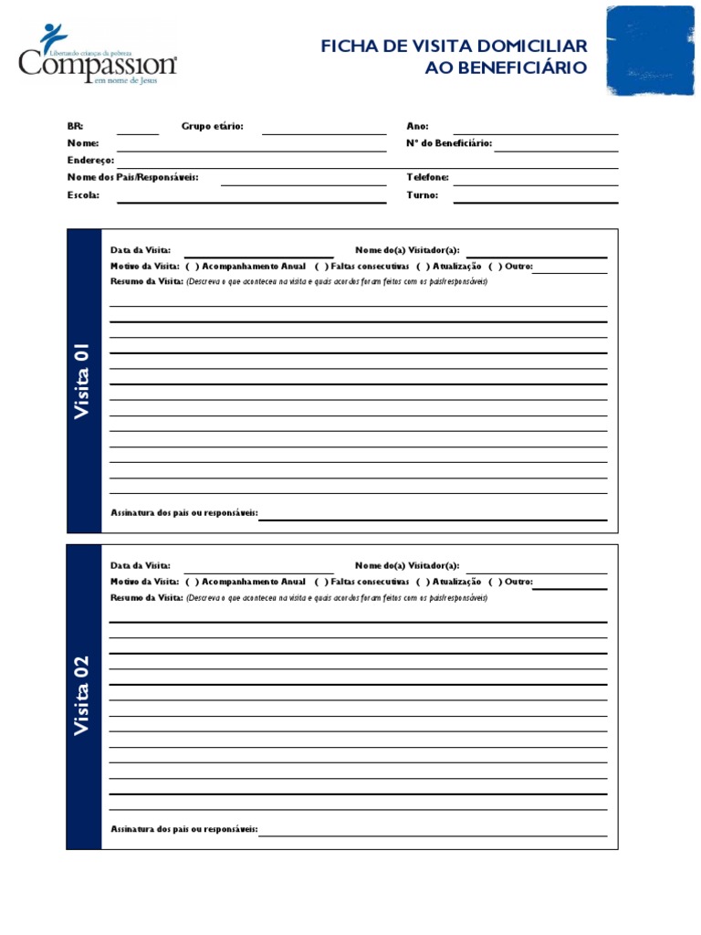 Ficha de Visita Atualizada | PDF