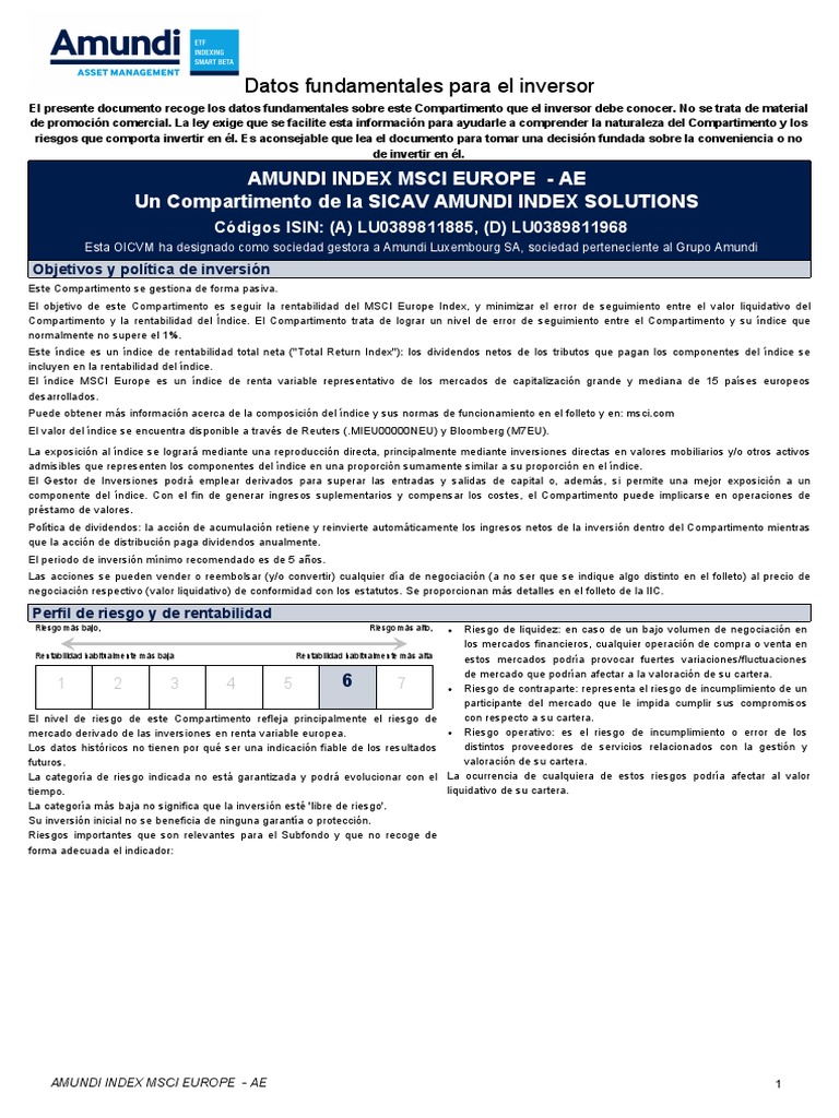 Documentos Fundamentales para El Inversor | PDF | Compartir (Finanzas) | Inversiones