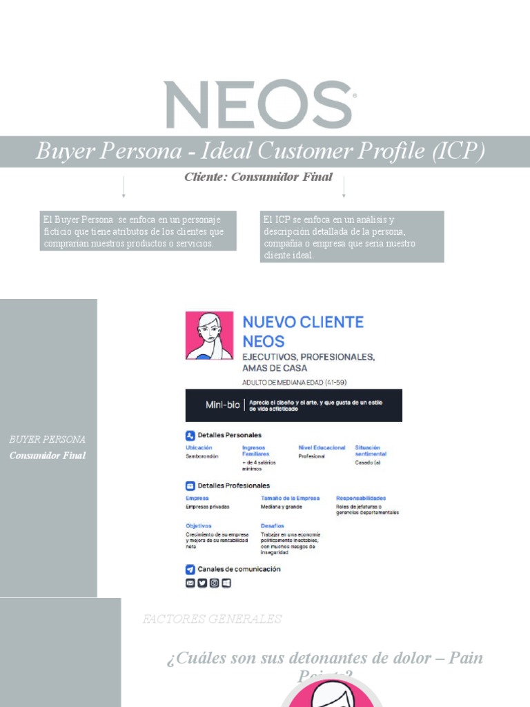 CONSUMIDOR FINAL Buyer de Persona - Ideal Customer Profile | PDF | Los ...