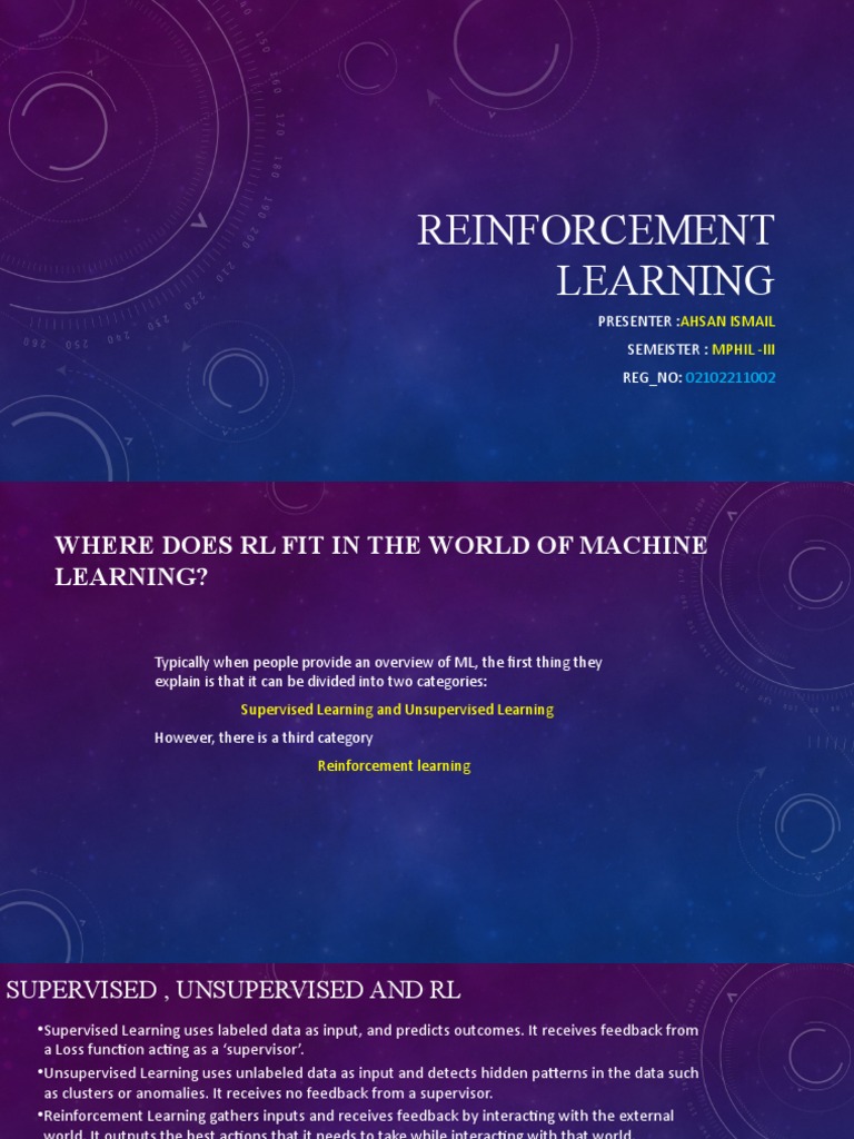 Reinforcement Learning vs Supervised Learning | PDF | Machine Learning ...