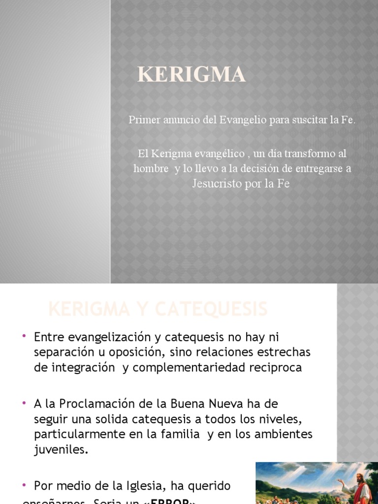 Kerigma | PDF | eucaristía | Evangelización