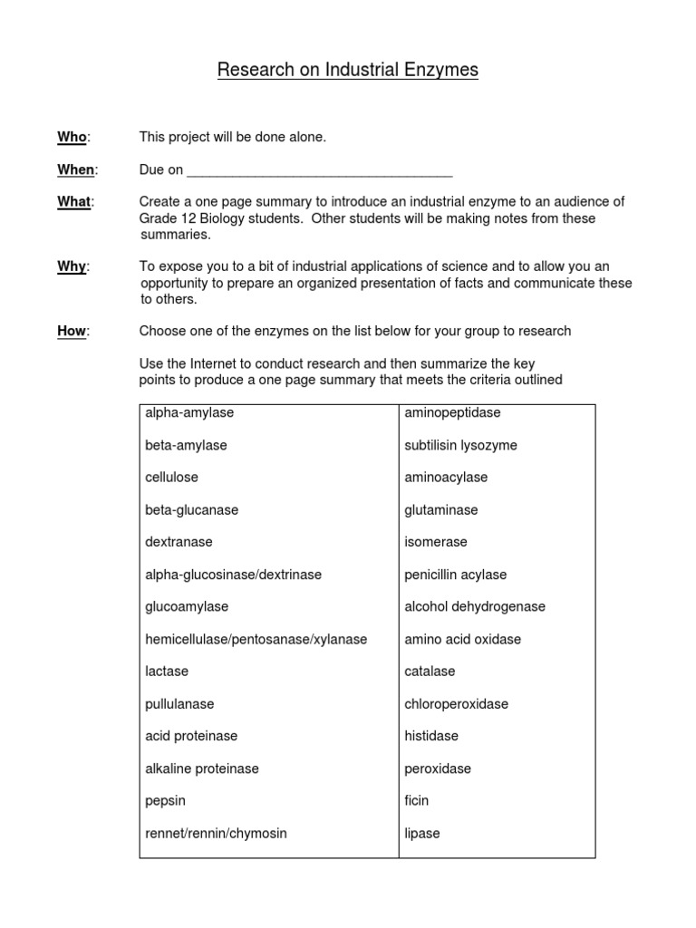 Enzymes for Grade 12 Biology | PDF | Enzyme