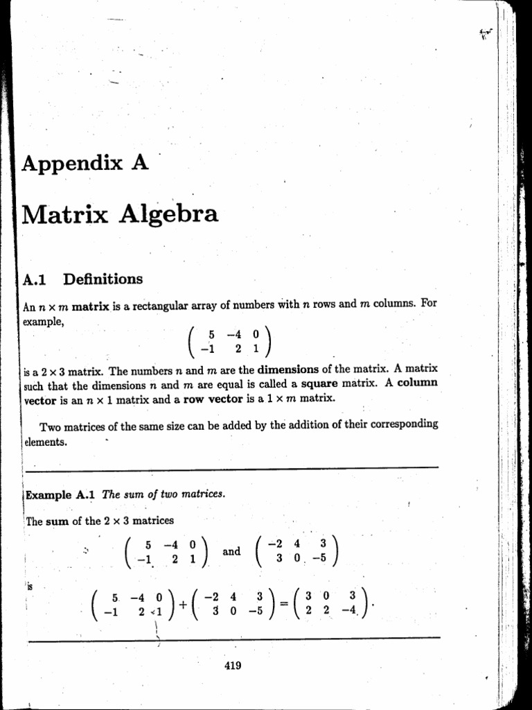 Matrix | PDF