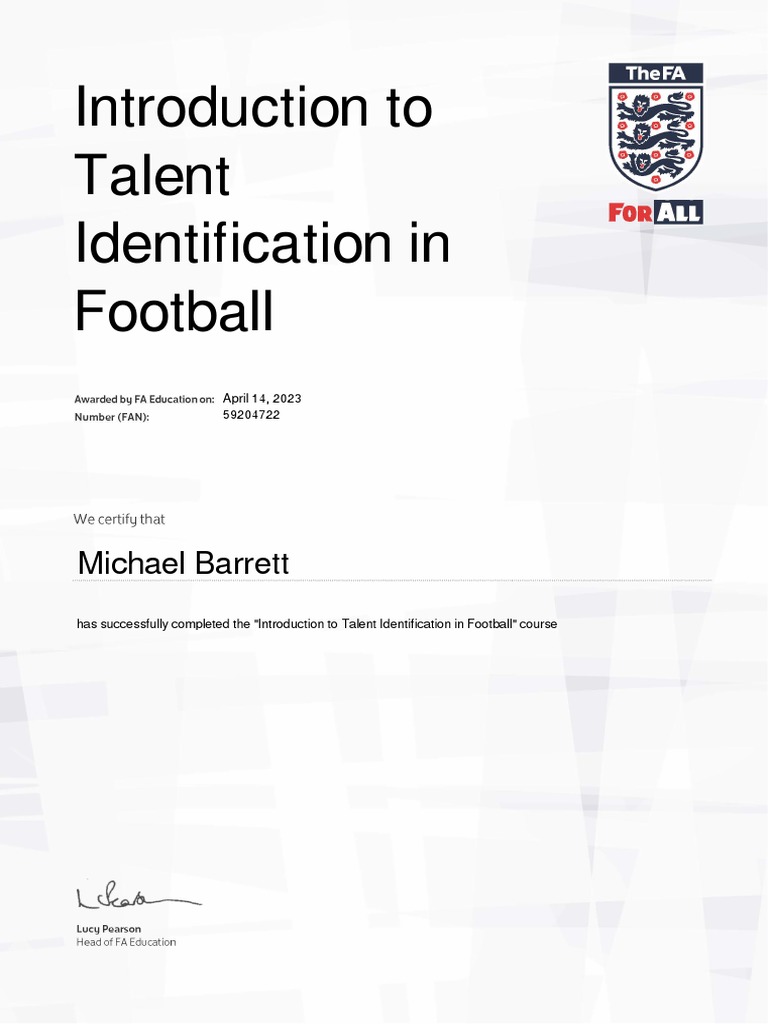 Introduction to Talent Identification | PDF
