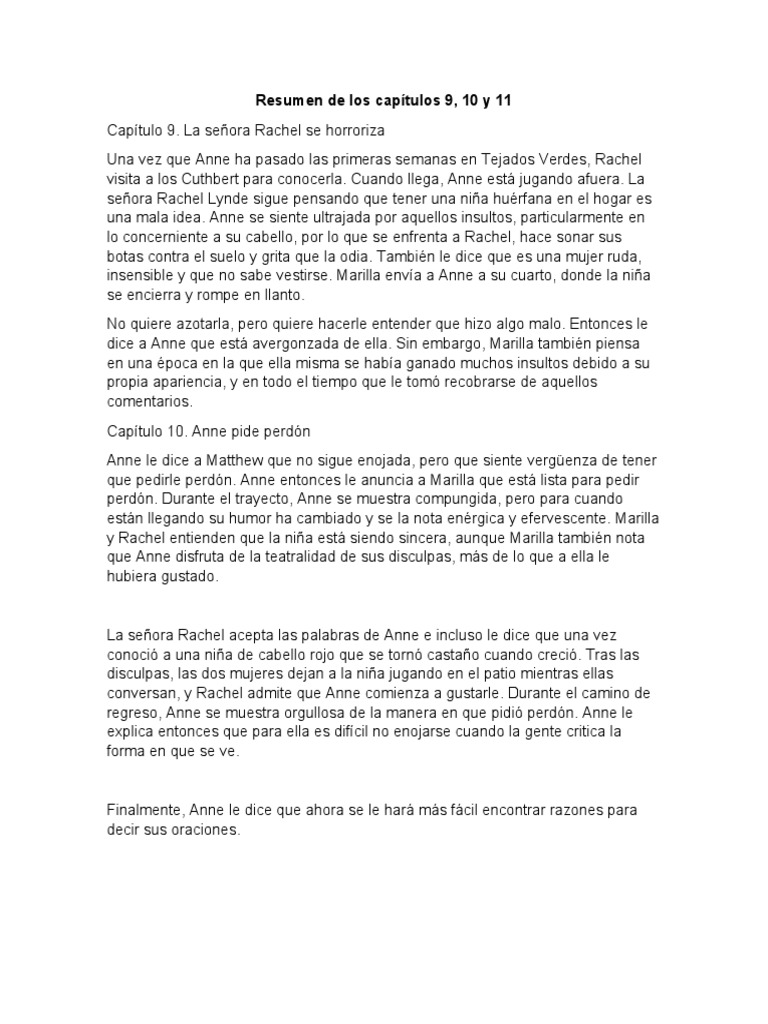 Resumen de Los Capítulos 9 10 y 11. | PDF