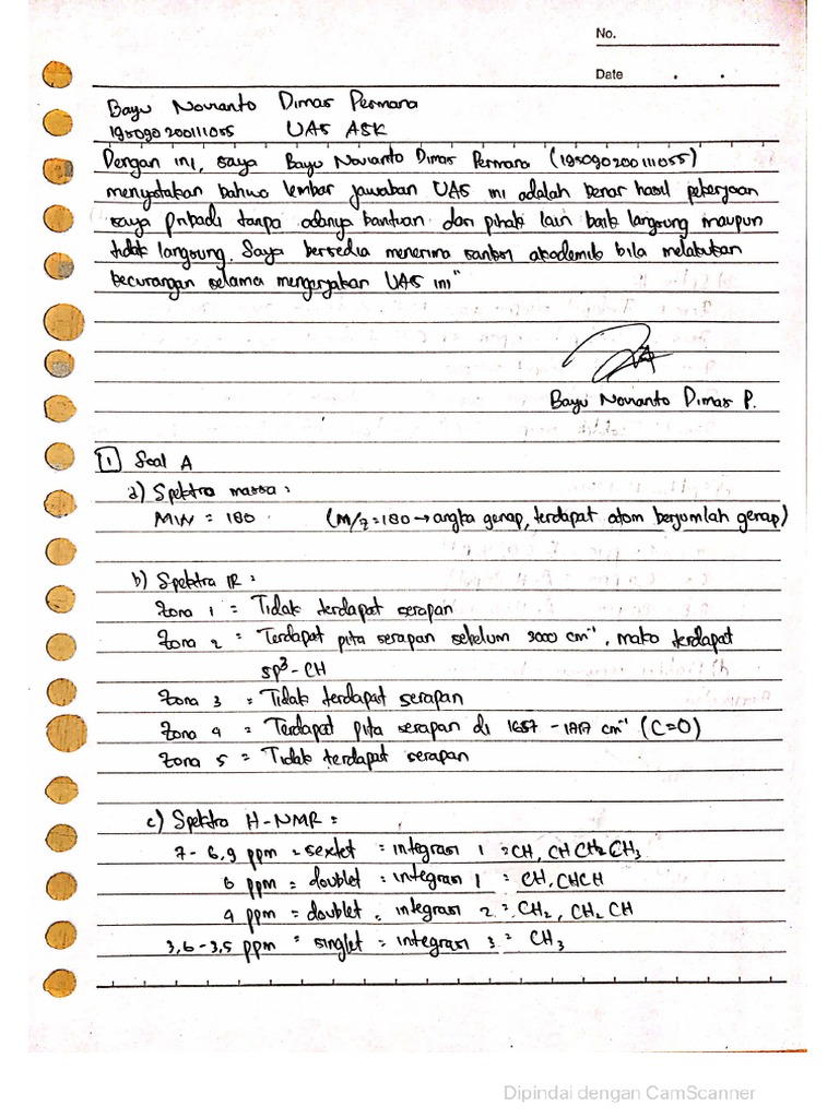 Kimia C-Bayu Novianto Dimas Permana-195090200111055-Uas Ask | PDF