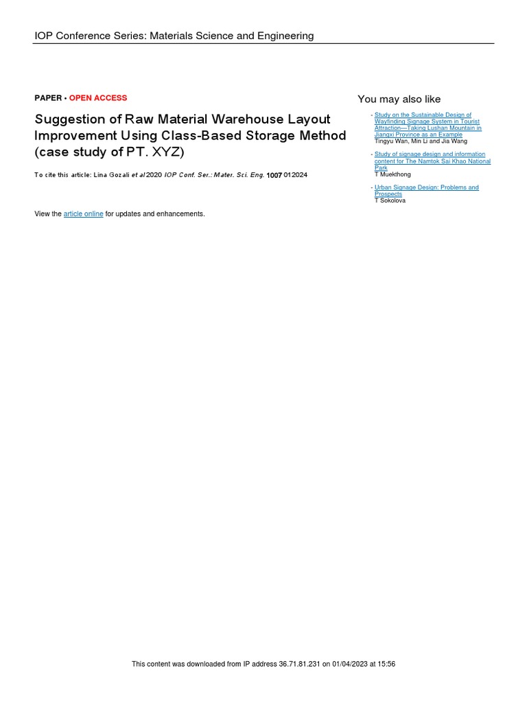 KPT 1 | PDF | Warehouse | Methodology