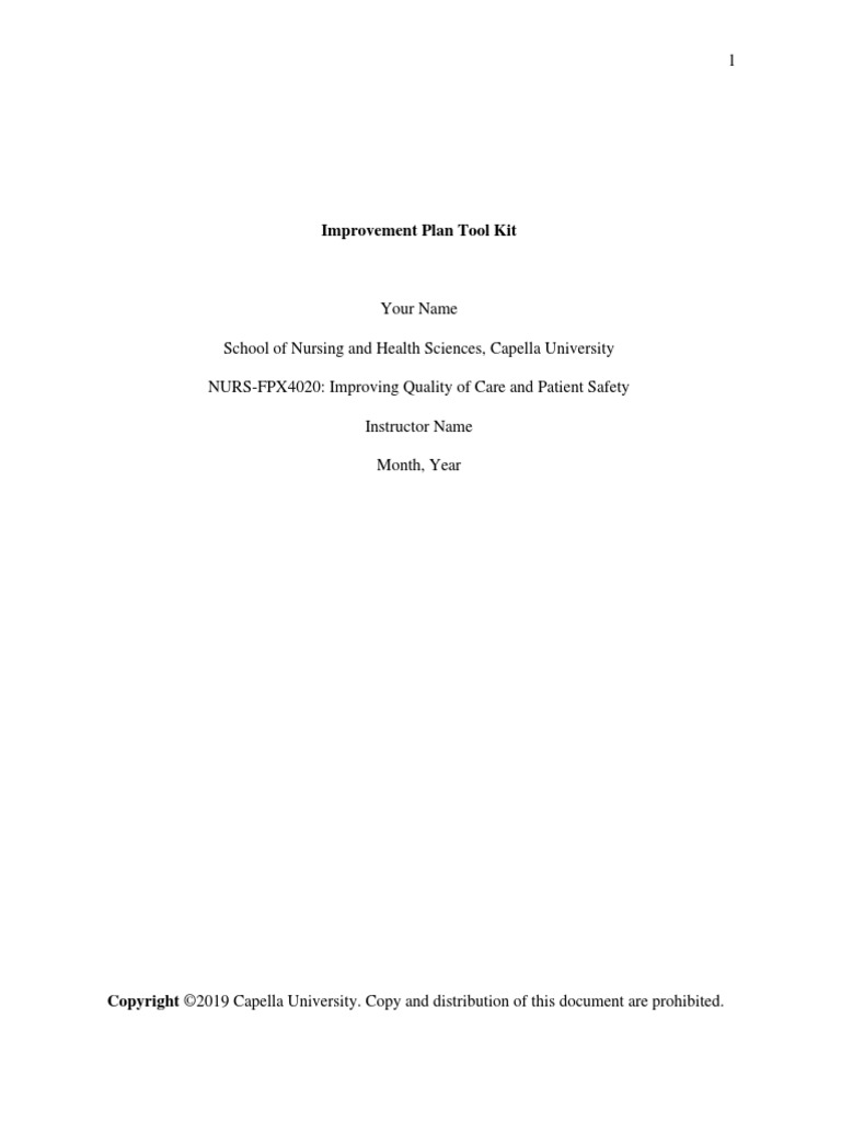 CF Exemplar NURS-FPX4020 Assessment 4 | Download Free PDF | Nursing ...