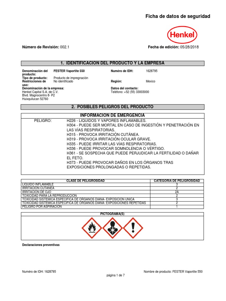 13.-FESTER Vaportite 550 | PDF | Dióxido de carbono | Agua
