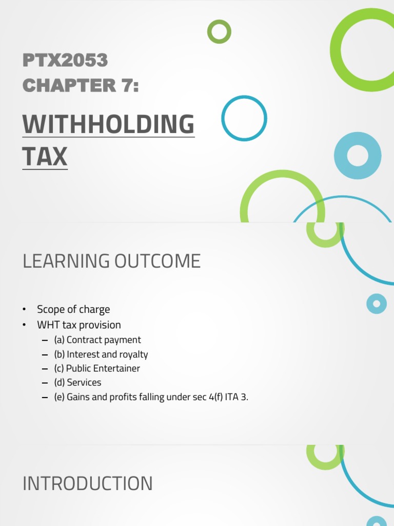 Withholding TAX | PDF | Business | Public Finance