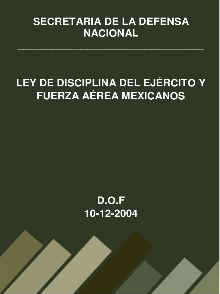 3 Ley de Disciplina Del Ejercito y Fuerza Aerea Mex. | PDF | México | Disciplinas