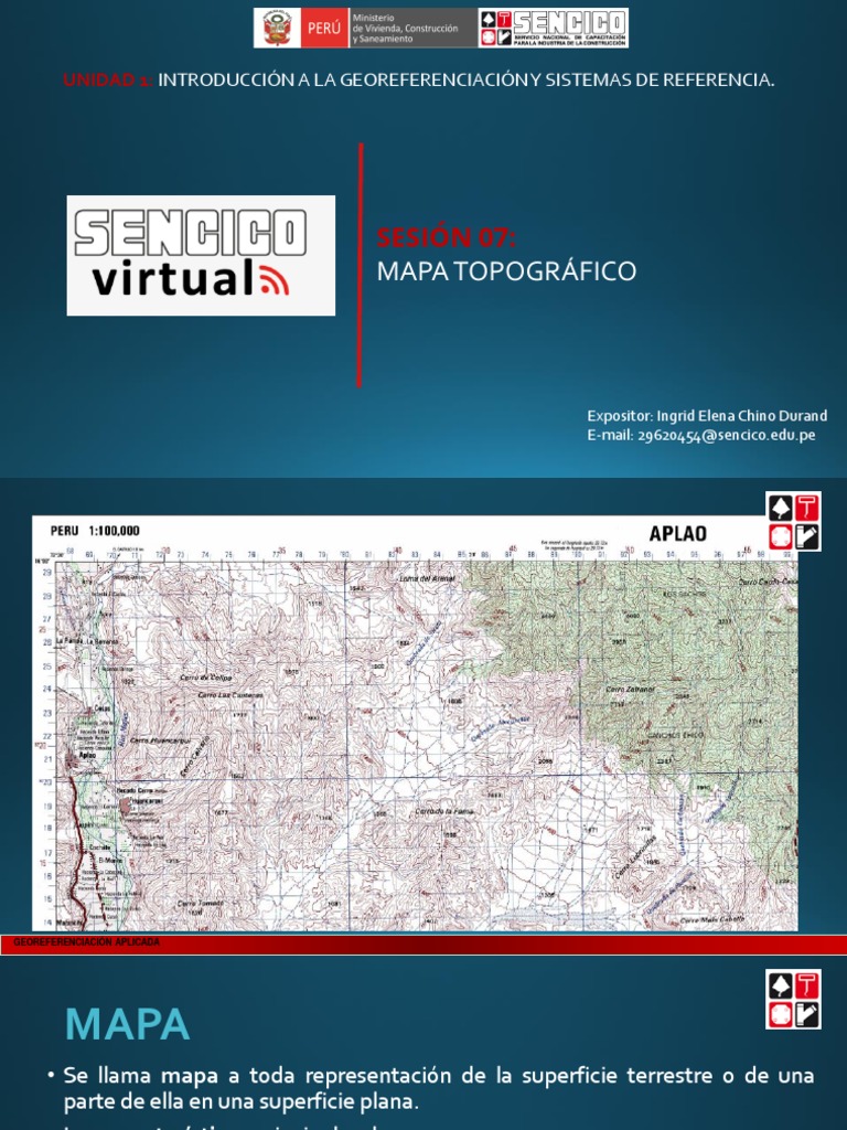 SESION 7 MAPAS TOPOGRAFICOS | PDF | Topografía | Mapa