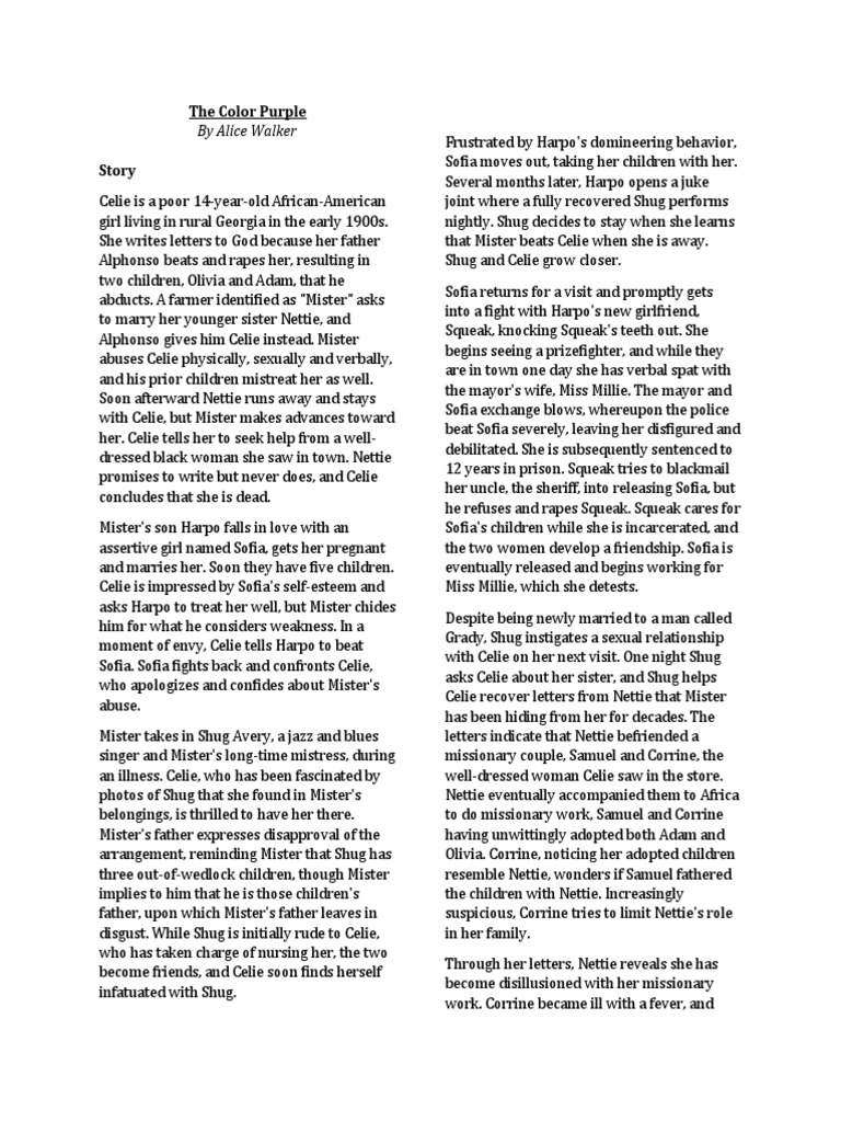 The Color Purple | PDF