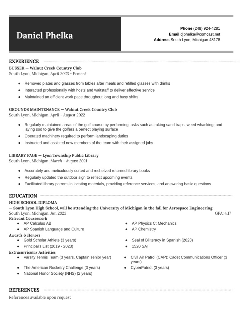 Real Final Resume | PDF