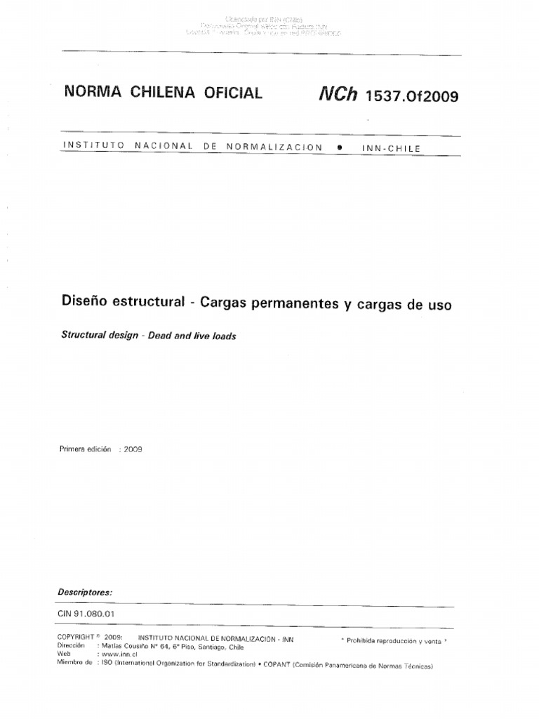 NCH 1537 Of2009 | PDF