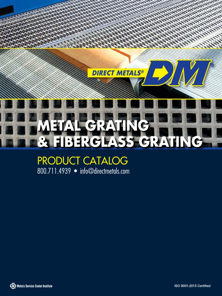 Metal Grating & Fiberglass Grating | PDF | Steel | Stainless Steel
