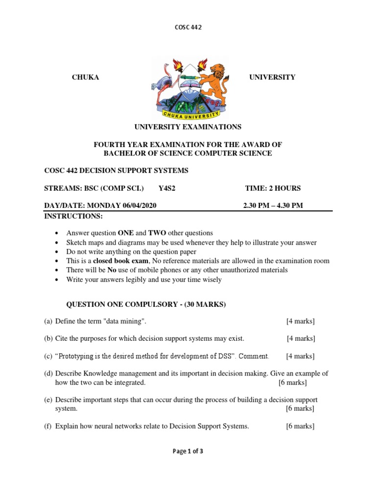 Examining the Key Components, Development Processes, and Applications of Decision Support ...
