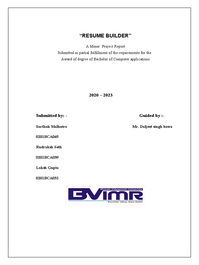 Resume Builder | PDF | Software Testing | Unit Testing