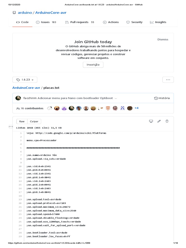 Join Github Today: Arduinocore-Avr | PDF | Business | Technology ...