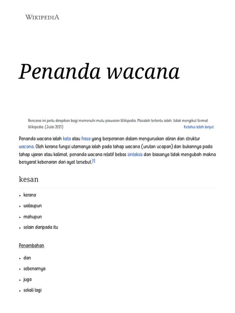 Memahami Penanda Wacana dalam BM | PDF | Karier & Perkembangan | Kajian Bahasa Asing