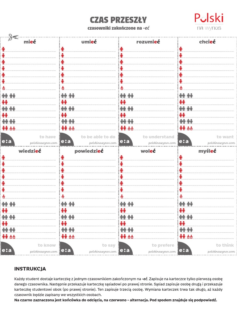 Czas Przeszly Czasowniki Ec | PDF