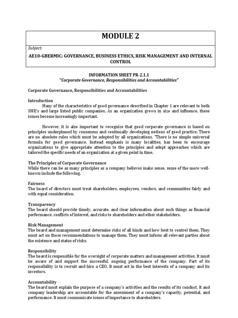CSC-AE10-GBERMIC-Module 2 | PDF | Audit | Financial Audit