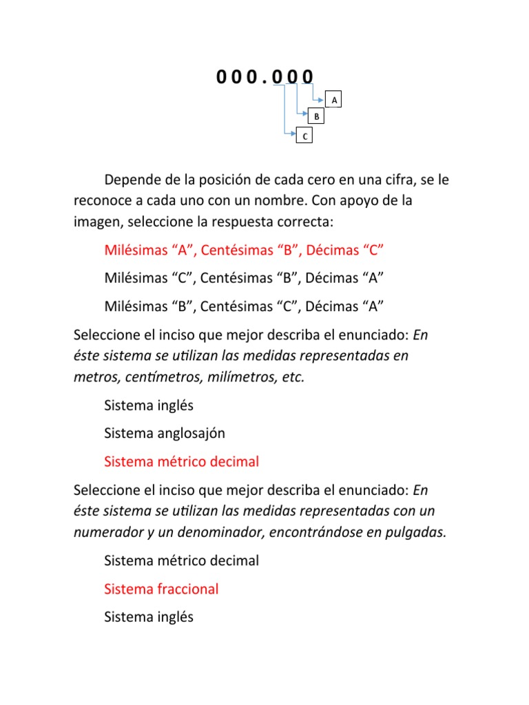 Guía de Medición y Sistemas de Unidades | PDF | Decimal | Pulgada