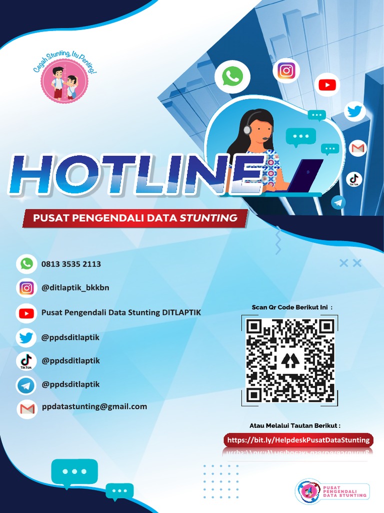 DITLAPTIK - Poster - Hotline - Helpdesk Pusat Pengendali Data Stunting ...