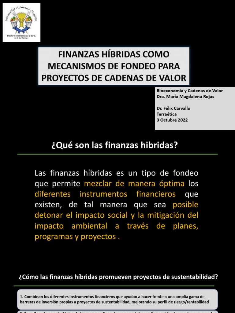 Finanzas Híbridas para Proyectos Sostenibles | PDF | Ley de fideicomiso | Bancos