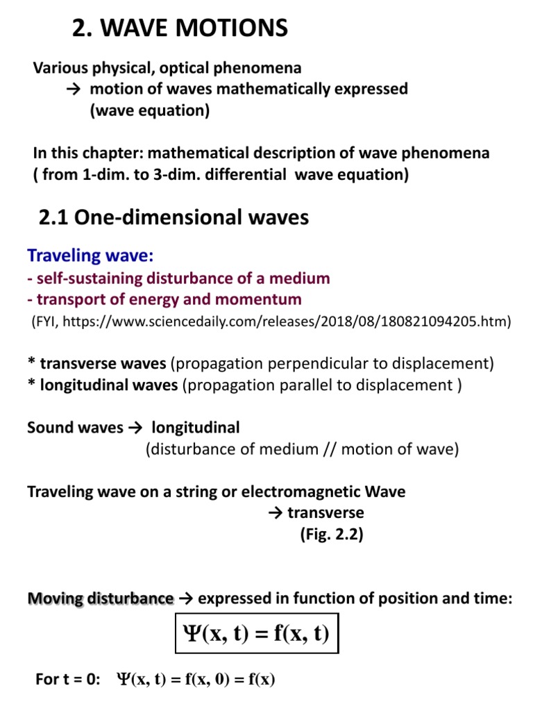 Hecht - Chapter 2 | PDF | Waves | Wave Equation