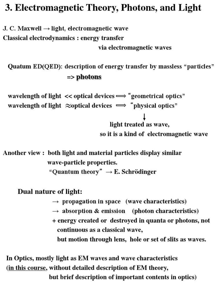 Hecht - Chapter 3 | PDF | Electromagnetic Radiation | Infrared