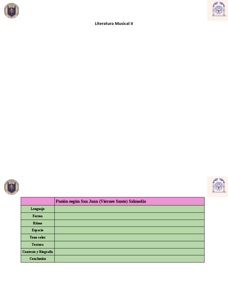 Literatura Musical II | PDF | Ritmo | Teoría musical