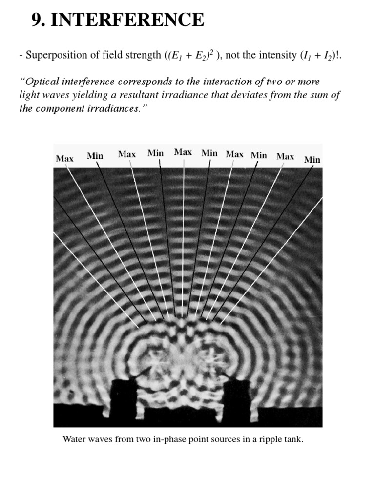 Hecht - Chapter 9 | PDF | Interferometry | Coherence (Physics)
