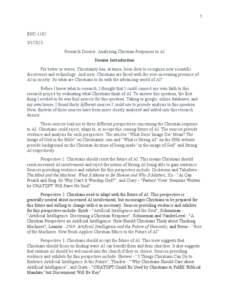 Research Dossier | PDF