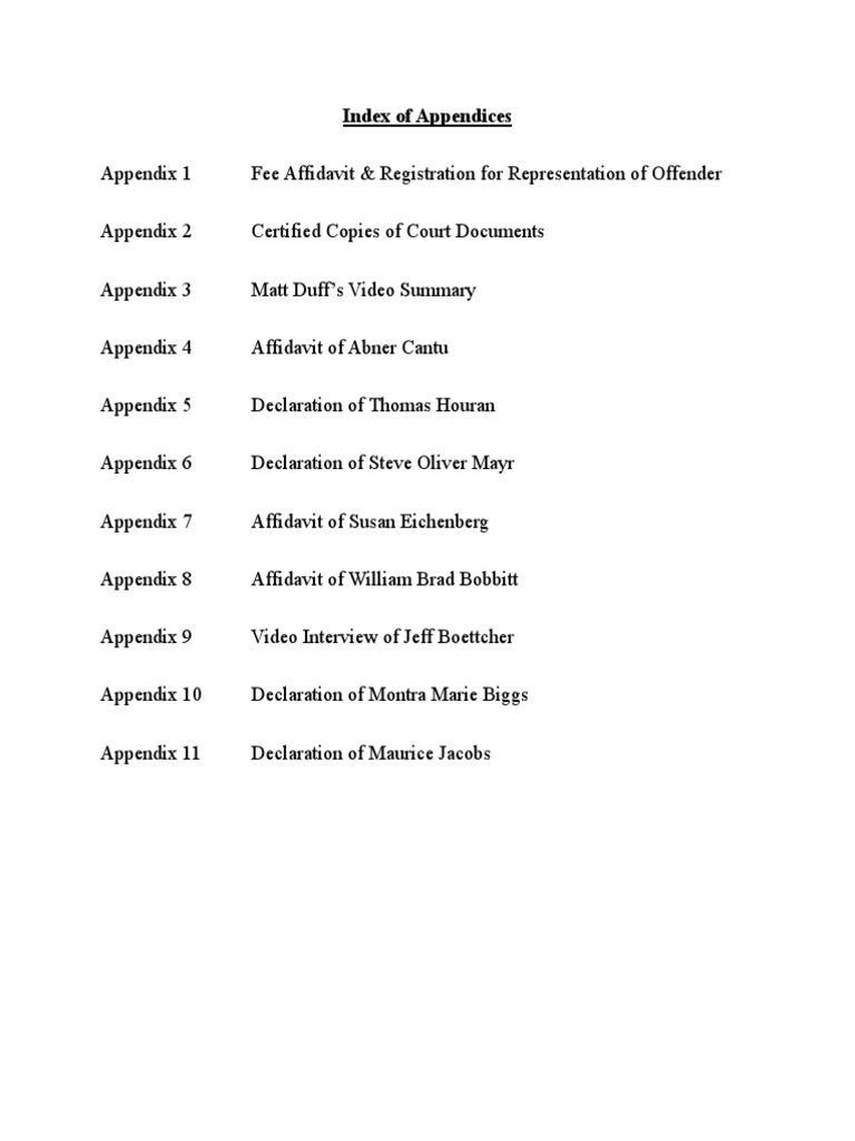 Cantu Combined Appendices | PDF | Common Law | Crimes