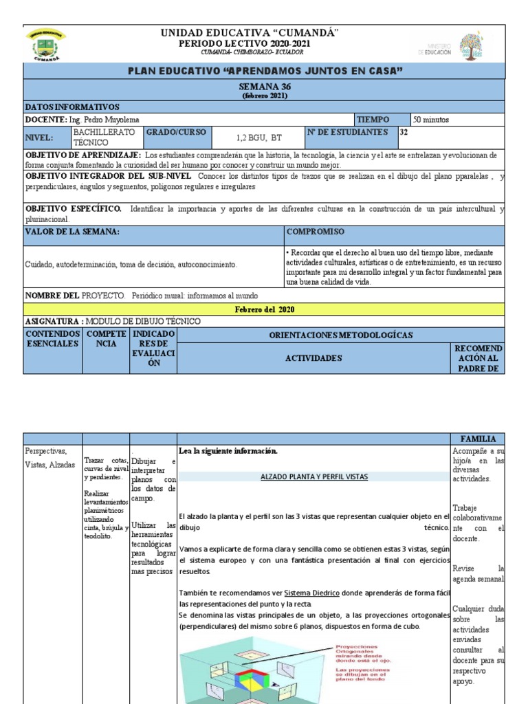Semana 36 Modulo de Dibujo Tecnico R5 | PDF