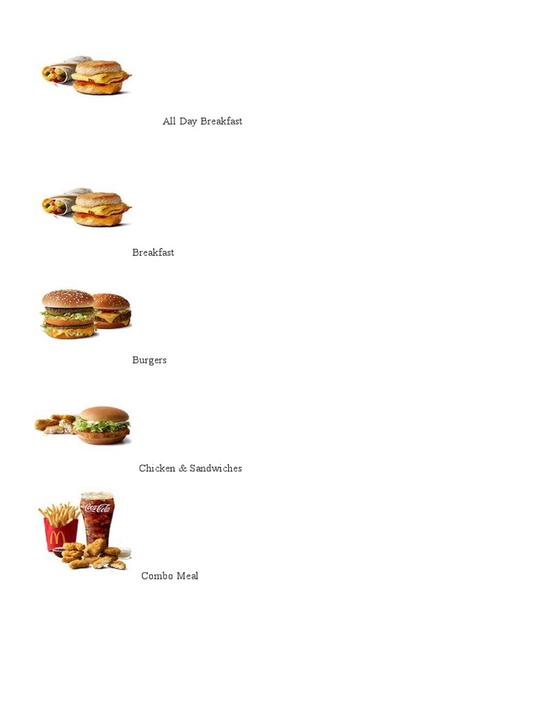 Nos Menus | PDF | Hamburgers | Sausage