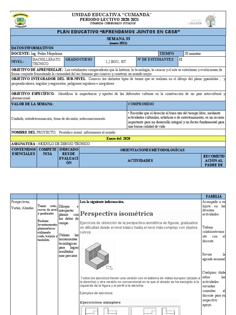 Unidad Educativa "Cumandá": Plan Educativo "Aprendamos Juntos en Casa ...