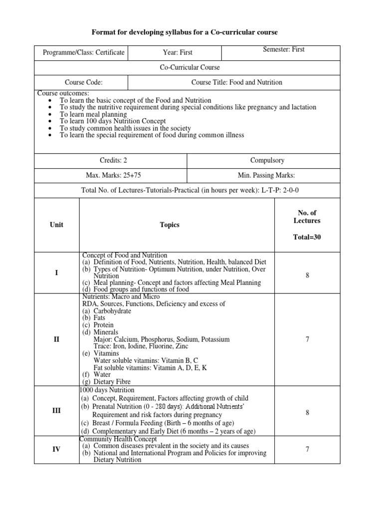 Food,Nutrition & Hygiene(Semester-1) | PDF | Nutrients | Nutrition