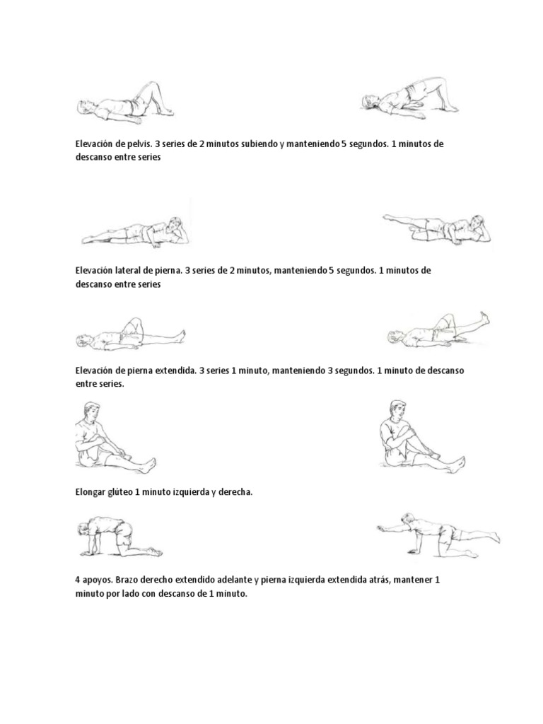 Ejercicios MMII y Cadera | PDF