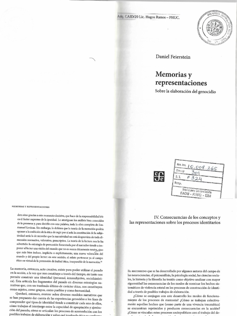 Feierstein Capitulo IV | PDF